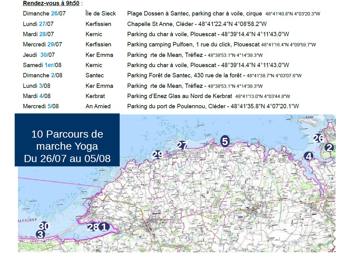 Yoga on the move - Baie du Kernic - Pors Meur