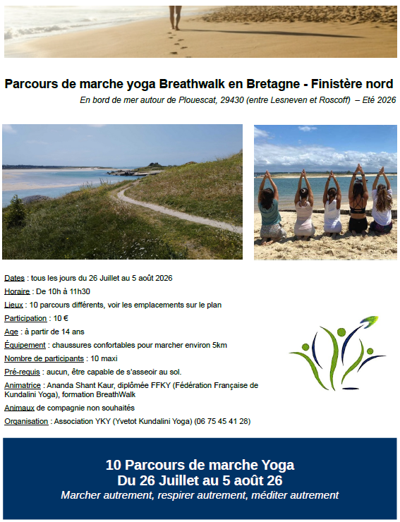 Yoga on the move - Baie du Kernic - Pors Meur